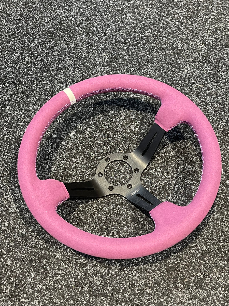 PURPLE ALCANTARA DND WHEEL 350MM – Streetside NZ